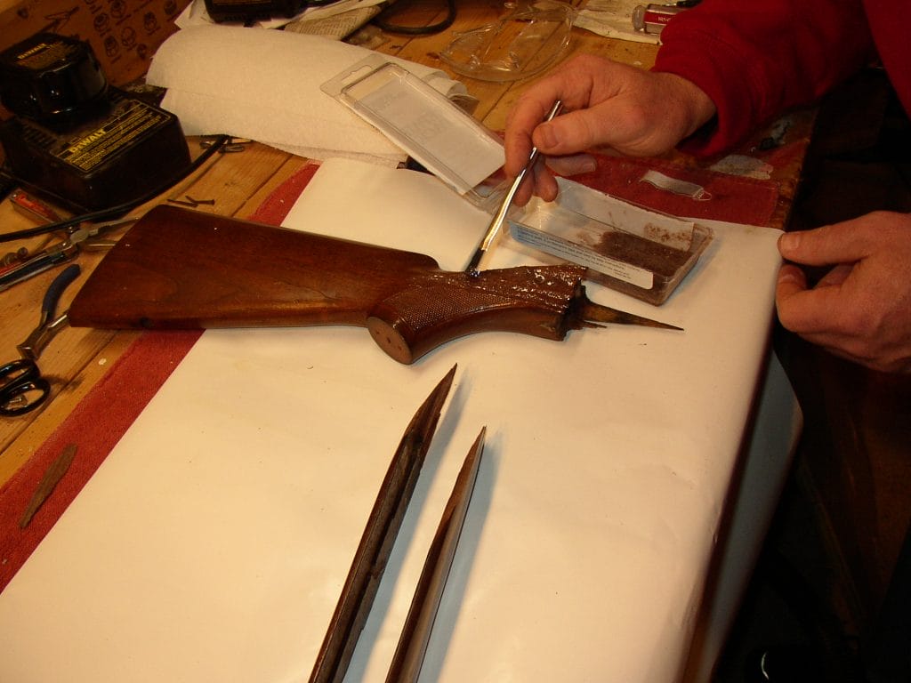 A Walnut Gunstock Repair - with WEST SYSTEM Epoxy - Epoxyworks